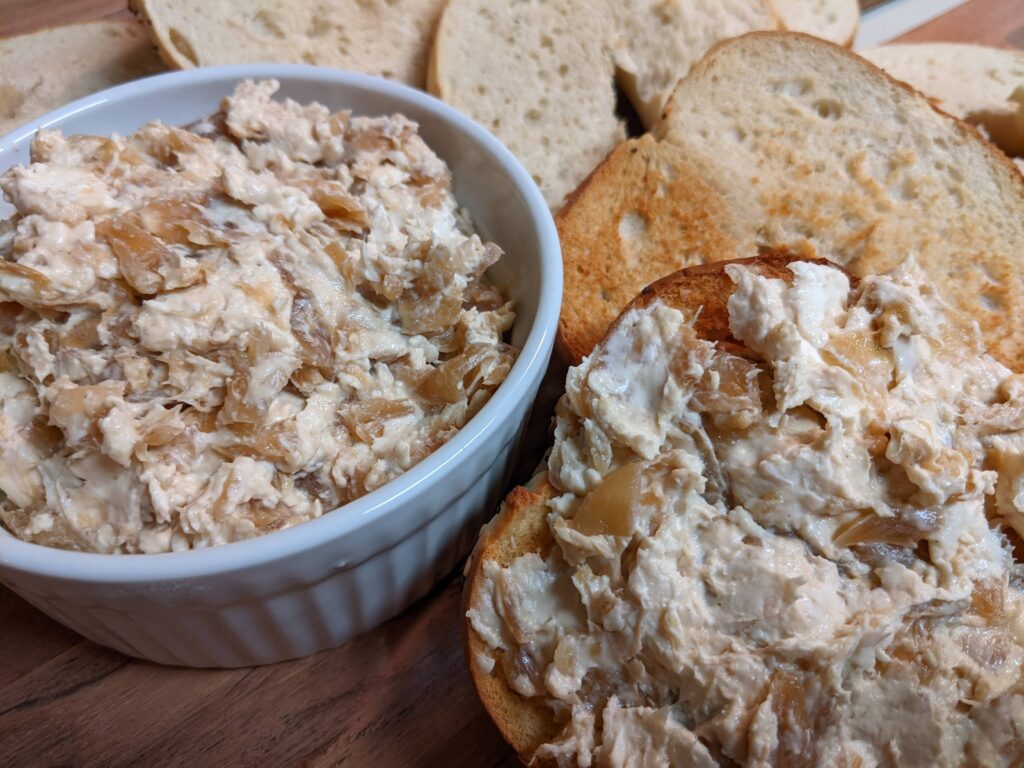 French Onion Cream Cheese Schmear / Spread - All the Munchies
